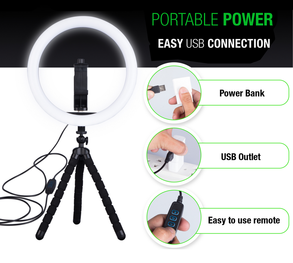 MiLite+ 10" Ring Light Stand Set – KobraTech